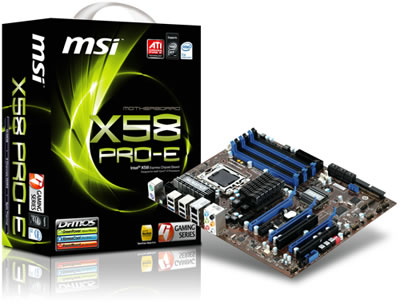 msi、「Dr.MOS」「Easy OC Switch」搭載X58マザーボード「X58 Pro-E」発表
