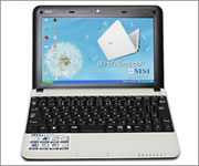 SSD 8GB+HDD 160GB搭載ハイブリッドminiノート、msi「U115 Hybrid」発売日確定