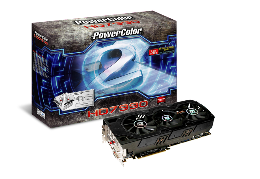 デュアルGPU、HD 7990搭載グラフィックスカード、「PowerColor HD7990 6GB GDDR5」 - エルミタージュ秋葉原