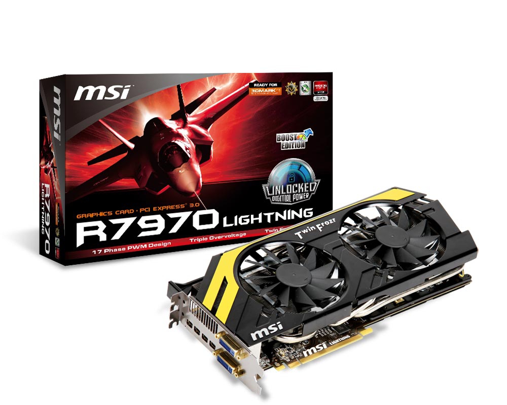 MSI、7970 GHz Edition搭載のフラグシップ「R7970 Lightning BE」発売開始 - エルミタージュ秋葉原