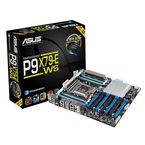 4Way SLI/CrossFireXをフルレーンで。ワークステーション向けマザー、ASUSTeK「P9X79-E WS」 - エルミタージュ秋葉原