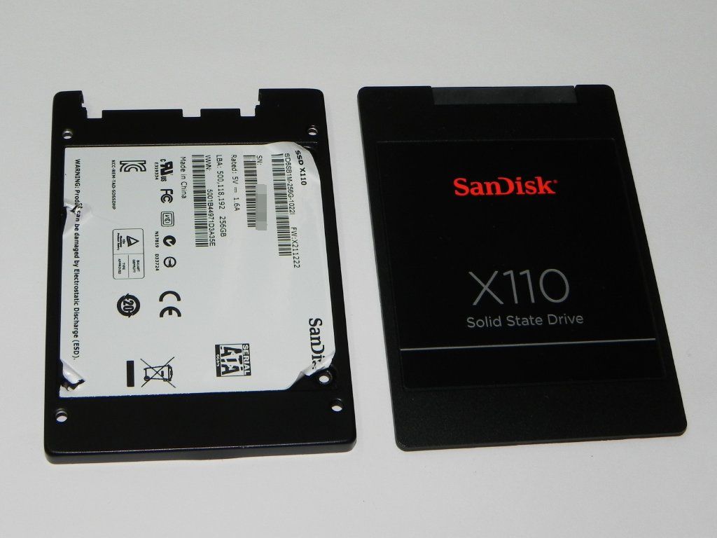 SanDisk製SSD「X110」シリーズを殻割り。内部のコントローラとNANDを確認してみる - エルミタージュ秋葉原