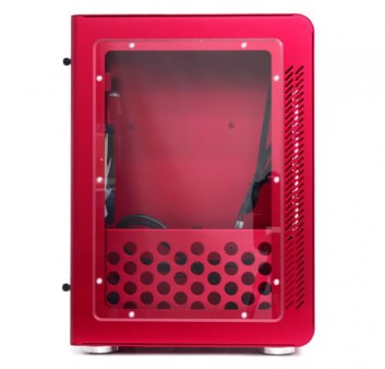 アクリルサイドパネル仕様のMicroATXケース、JONSBO「U3」にレッドモデル追加 - エルミタージュ秋葉原