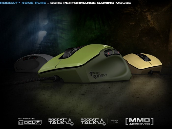ROCCAT、5,000dpiの高速光学ゲーミングマウス「Kone Pure Military」リリース - エルミタージュ秋葉原