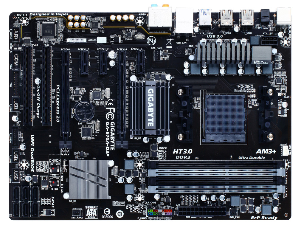 GIGABYTE、分離オーディオ回路を搭載するSocket AM3+対応マザーボード「GA-970A-D3P Rev2.0」 - エルミタージュ秋葉原