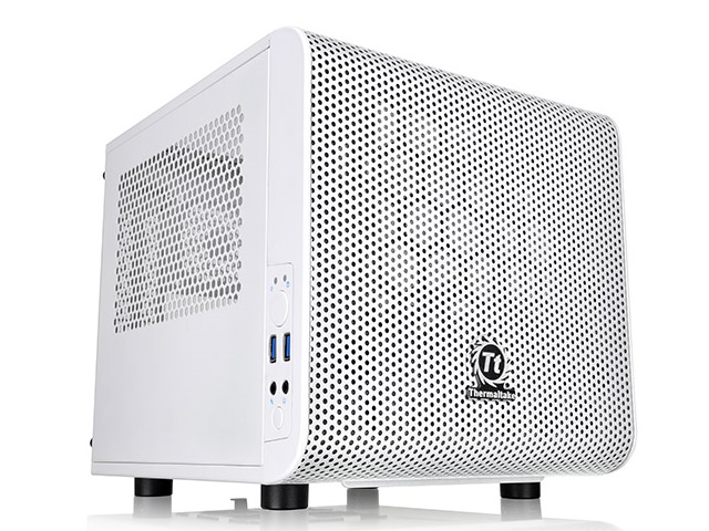 人気のCube型Mini-ITXケース、Thermaltake「Core V1」にホワイトモデル登場 - エルミタージュ秋葉原
