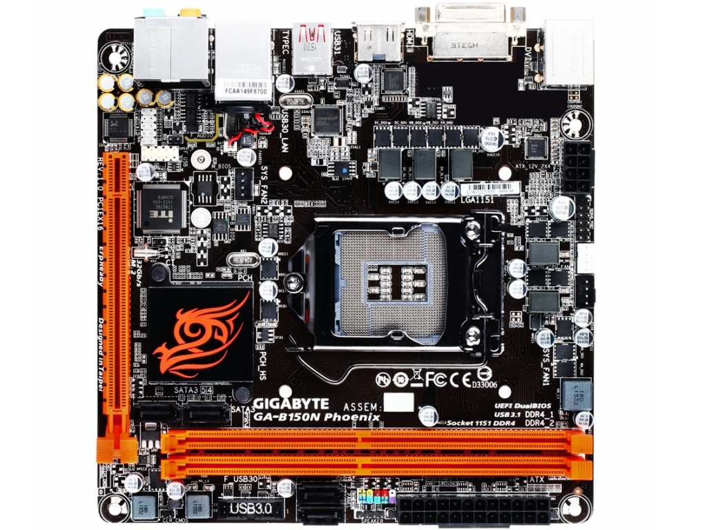 最新インターフェイスを網羅したB150チップ採用Mini-ITXマザーボード、GIGABYTE「GA-B150N Phoenix ...