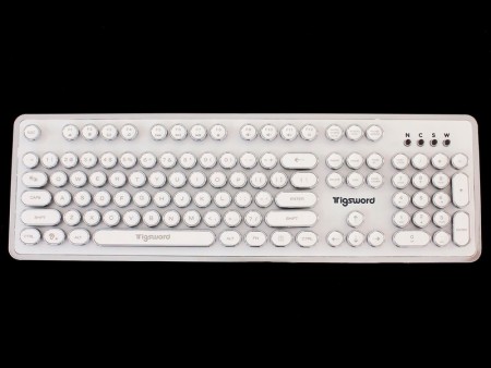 上海問屋、タイプライター風メカニカルキーボードにホワイトモデル追加 - エルミタージュ秋葉原
