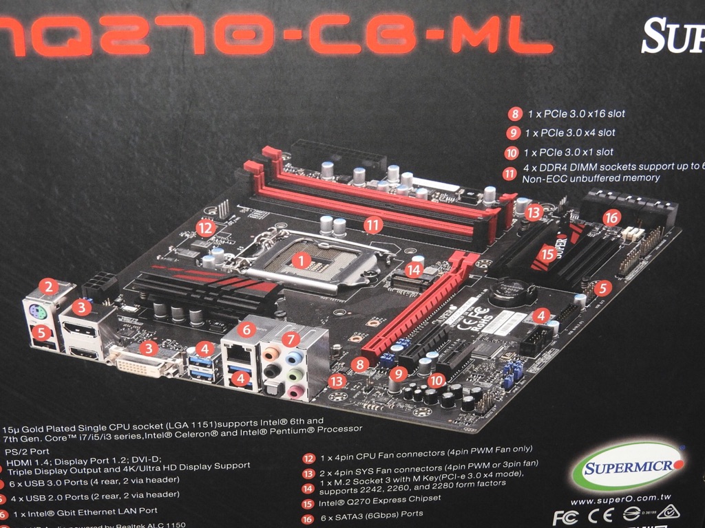 初のIntel Q270チップ搭載マザーボード「C7Q270-CB-ML」がSuperOから登場 - エルミタージュ秋葉原