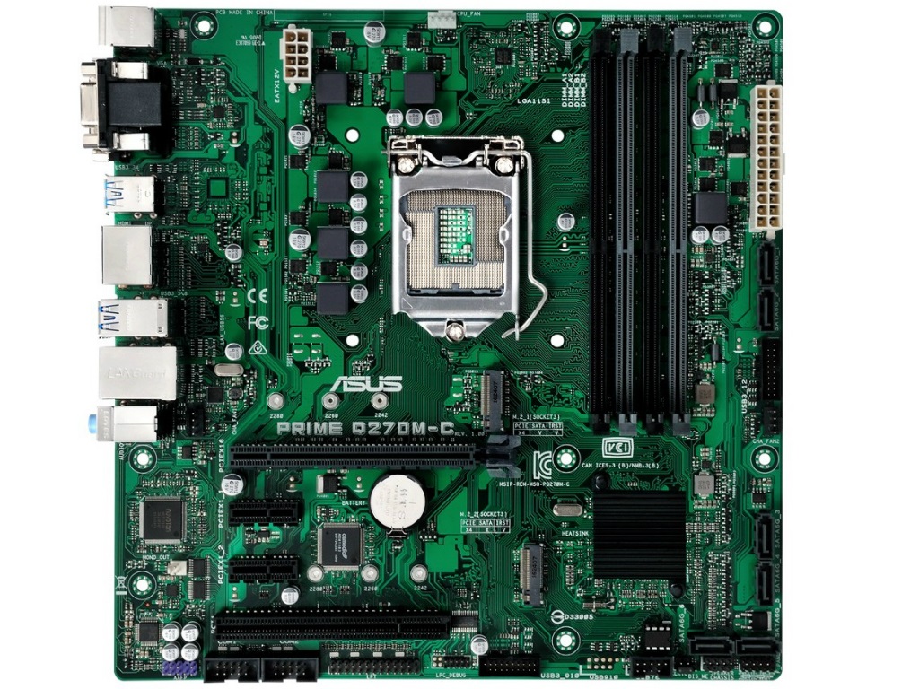 4系統のディスプレイ出力を搭載するIntel Q270マザーボード、ASUS「Q270M-C/CSM」 - エルミタージュ秋葉原