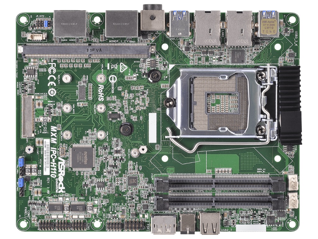 ASRock、GTX 10シリーズ対応のMicro-STXマザー「MXM IPC-H110/Q170」 - エルミタージュ秋葉原