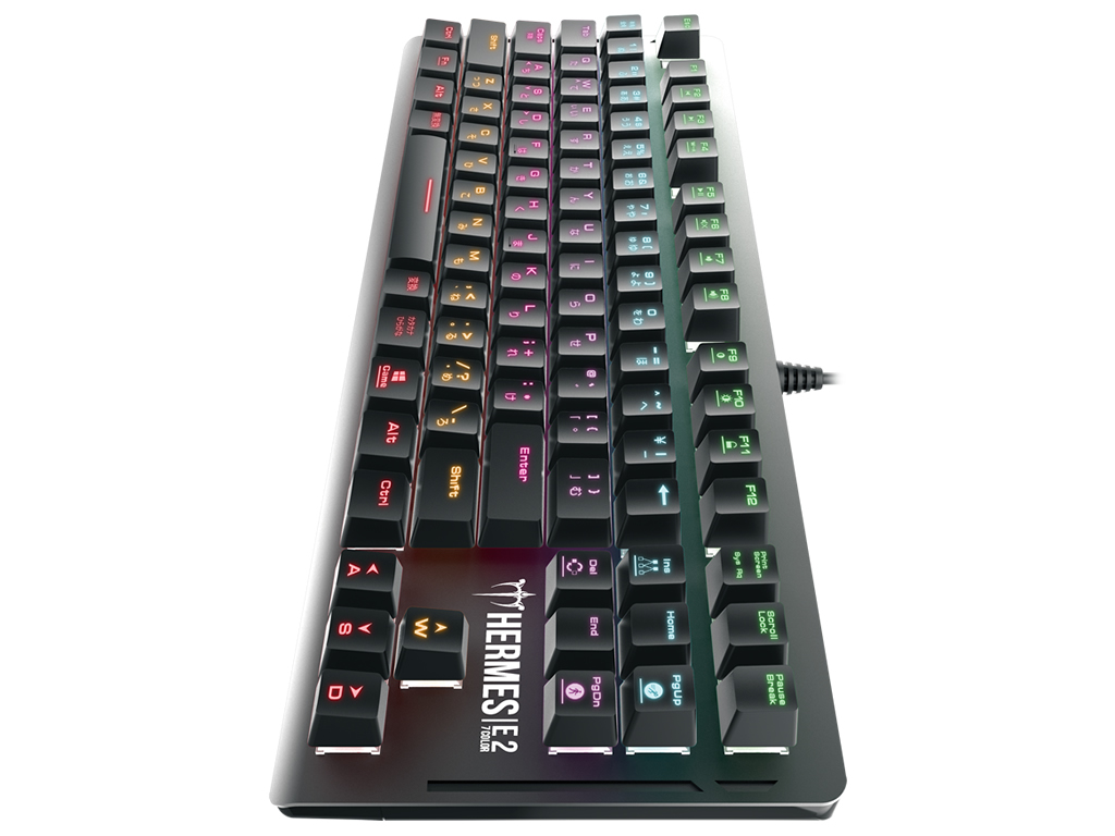 GAMDIAS「Hermes E2 RED 7 Color Mechanical Keyboard」12月23日販売開始 - エルミタージュ秋葉原