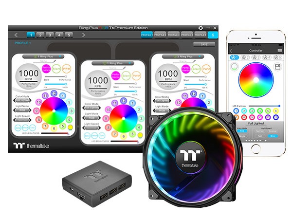 Thermaltake、「TT RGB PLUS」対応の200mm口径ファン「Riing Plus 20 RGB Case Fan ...