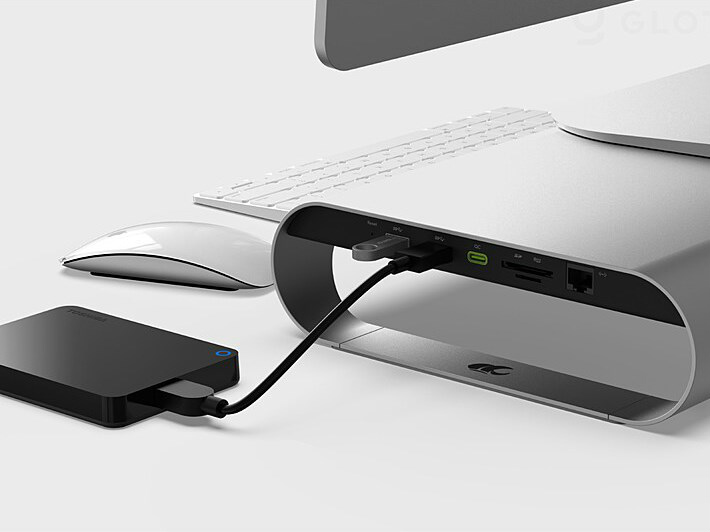 USBドック機能を備えたアルミ製スタンド「MONITORMATE ProBASE X」 - エルミタージュ秋葉原