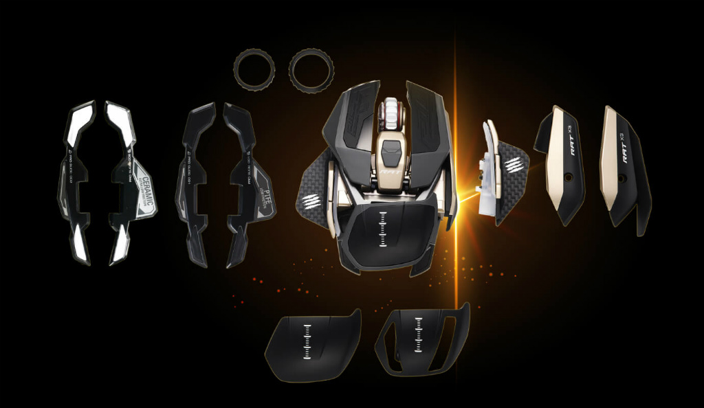 EXOFRAME採用のカスタムゲーミングマウス、Mad Catz「RAT PRO X3」に限定モデル登場 - エルミタージュ秋葉原