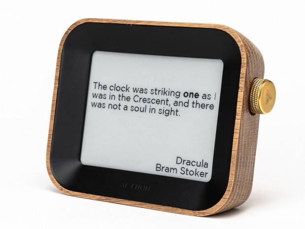 【次に来るモノ】小説が時間を教えてくれる、読む「作家時計」がキニナル - エルミタージュ秋葉原