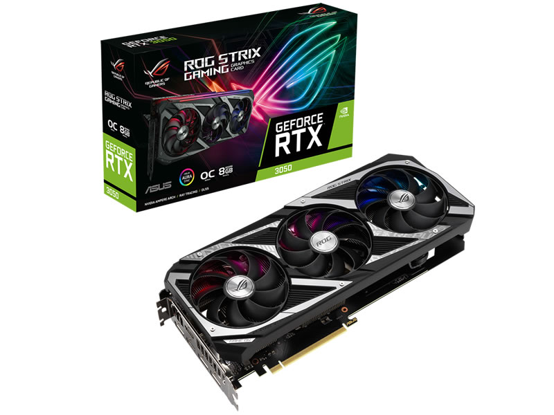 ASUS「ROG Strix GeForce RTX 3050 OC Edition」を1月下旬国内発売 - エルミタージュ秋葉原
