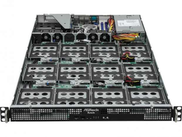 12基の3.5インチホットスワップベイを搭載する1UサーバーがASRock Rackから - エルミタージュ秋葉原