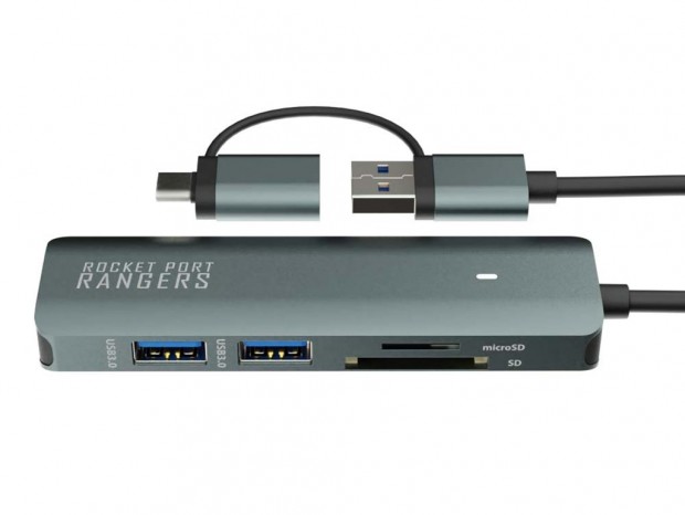 エアリア、Type-CとType-A両対応のUSBハブ付きカードリーダー「ROCKET PORT RANGERS」 - エルミタージュ秋葉原