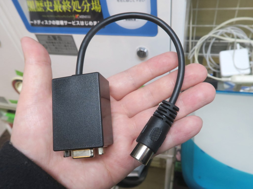 東芝のレトロPC「パソピア」をRGB出力できる変換ケーブルが入荷。価格は6,800円 - エルミタージュ秋葉原