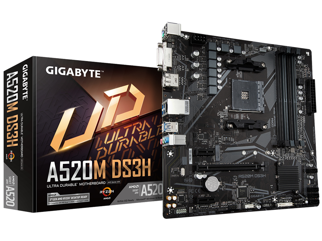 GIGABYTE、AMD A520チップ搭載のMicroATXマザーボード「A520M DS3H」を国内販売 - エルミタージュ秋葉原