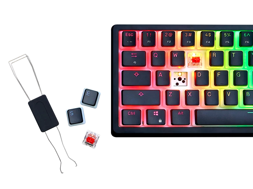 キースイッチを交換できる65％ゲーミングキーボード、G.SKILL「KM250 RGB」 - エルミタージュ秋葉原