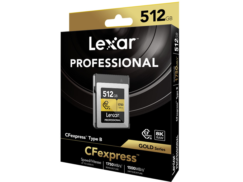 CFexpress Type Bカード「Lexar Professional CFexpress Type B Card GOLD」シリーズ ...