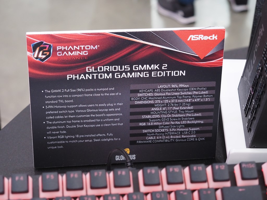 COMPUTEX：コンパクトメカニカルから手のひら大の1200W ATX電源まで、Phantom Gamingコラボのニューカマー ...