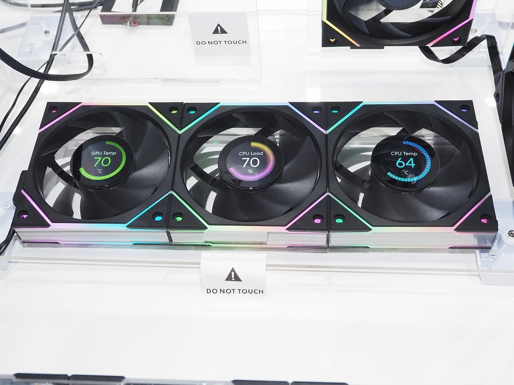 COMPUTEX：Lian Liの人気連結ファン「UNI FAN」シリーズの新作はLCD付き - エルミタージュ秋葉原