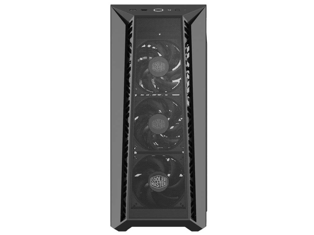 高エアフロー設計の光らないミドルタワー、Cooler Master「MasterBox 520 Mesh Blackout Edition ...