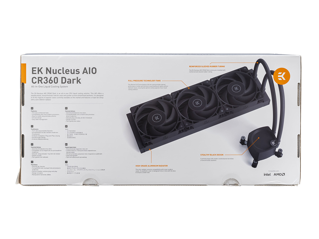 DIY水冷の老舗EKWBが手掛けた高性能オールインワン型水冷「EK-Nucleus AIO CR360 Dark」 - エルミタージュ秋葉原