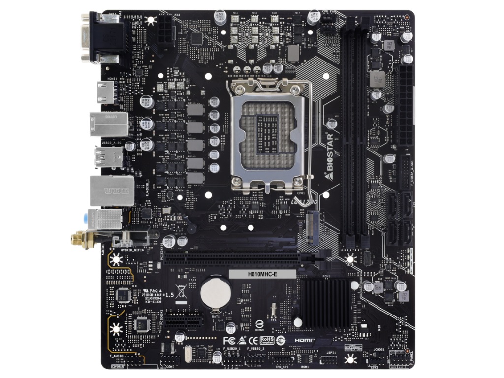 LGA1700対応のエントリーMicroATXマザーボード、BIOSTAR「H610MHC-E」 - エルミタージュ秋葉原