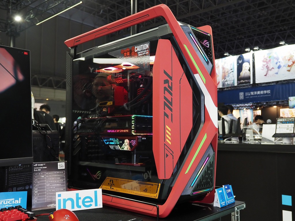 TGS2023：EVA2号機とアスカをモチーフにした「ROG×エヴァンゲリオン第2弾」を見た - エルミタージュ秋葉原