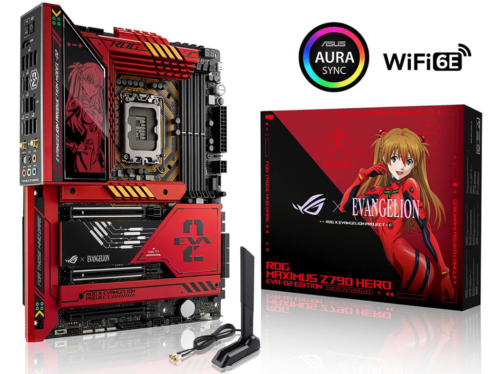 ASUS、EVA2号機コラボマザーボード「ROG MAXIMUS Z790 HERO EVA-02 EDITION」修正版を26日発売 ...