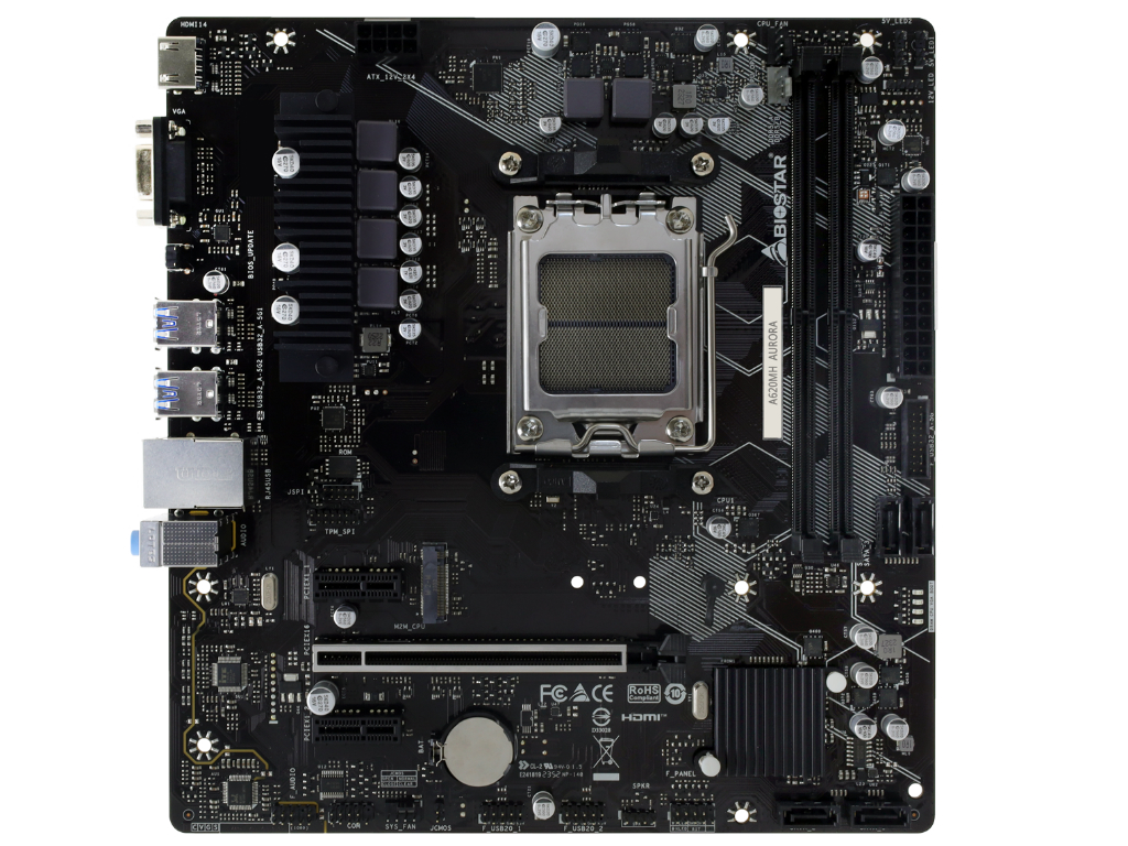 Ryzen 8000Gに向くエントリーMicroATXマザーボード、BIOSTAR「A620MH AURORA」 - エルミタージュ秋葉原