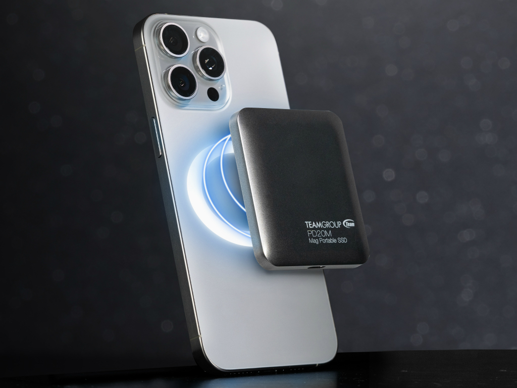 iPhoneに貼り付けて持ち運べるMagSafe対応ポータブルSSD、Team「PD20M」詳細スペック判明 - エルミタージュ秋葉原
