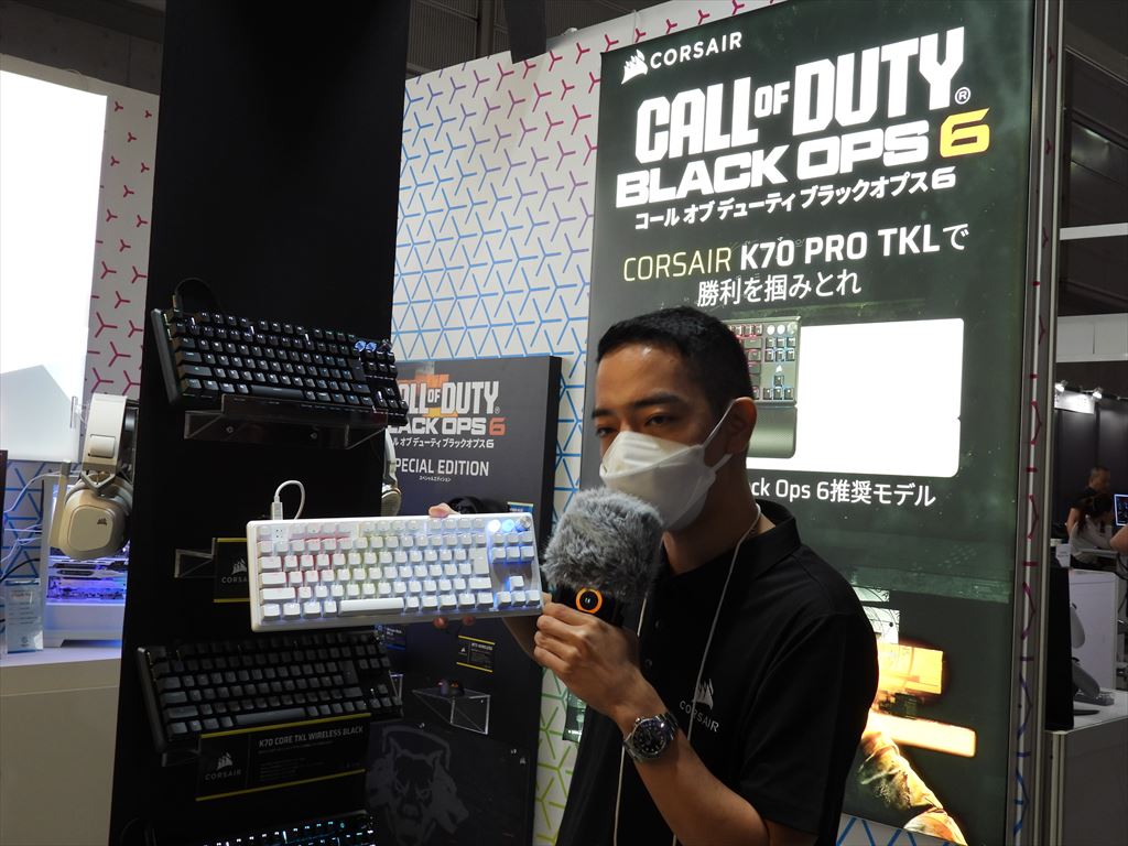 TGS2024【動画で見るCORSAIRブース】COD 6コラボのゲーミングデバイスやiPhone用ゲームパッドなど - エルミタージュ秋葉原