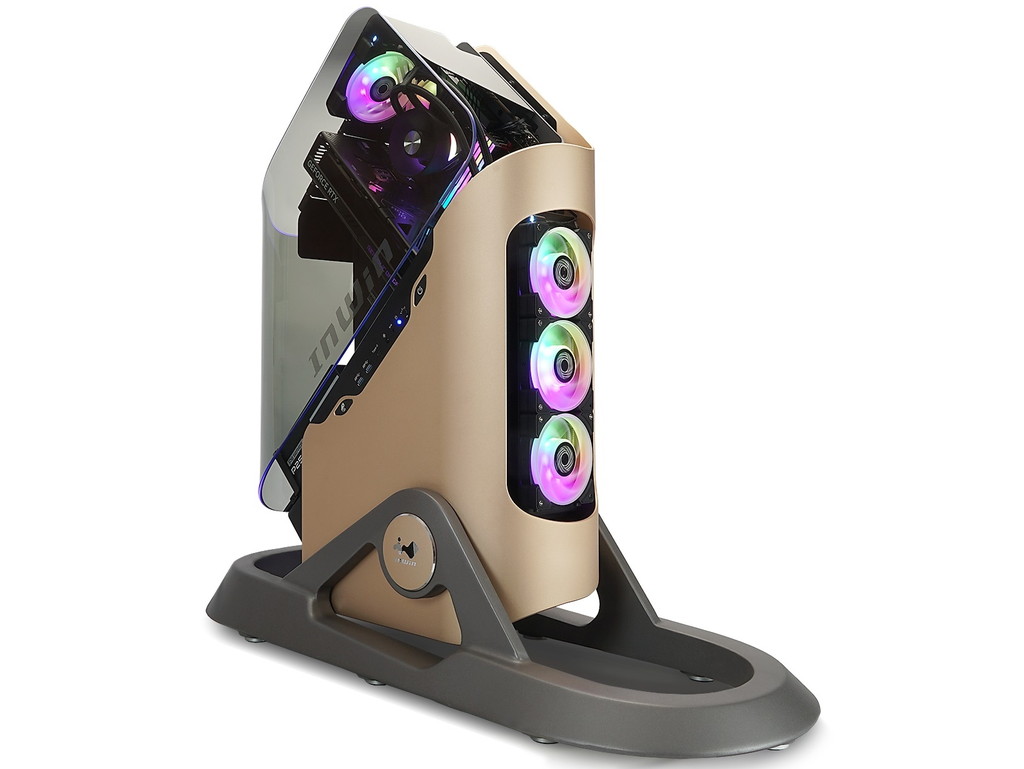 曲面ガラスと可動ギミックを備えた巨大PCケース、In Win「Infinite」税込998,000円で発売 - エルミタージュ秋葉原