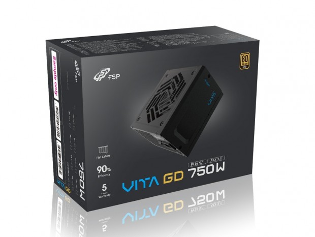 FSP、ATX 3.1/PCIe 5.1対応のケーブル直結式電源「VITA GD 650W / 750W」発売 - エルミタージュ秋葉原