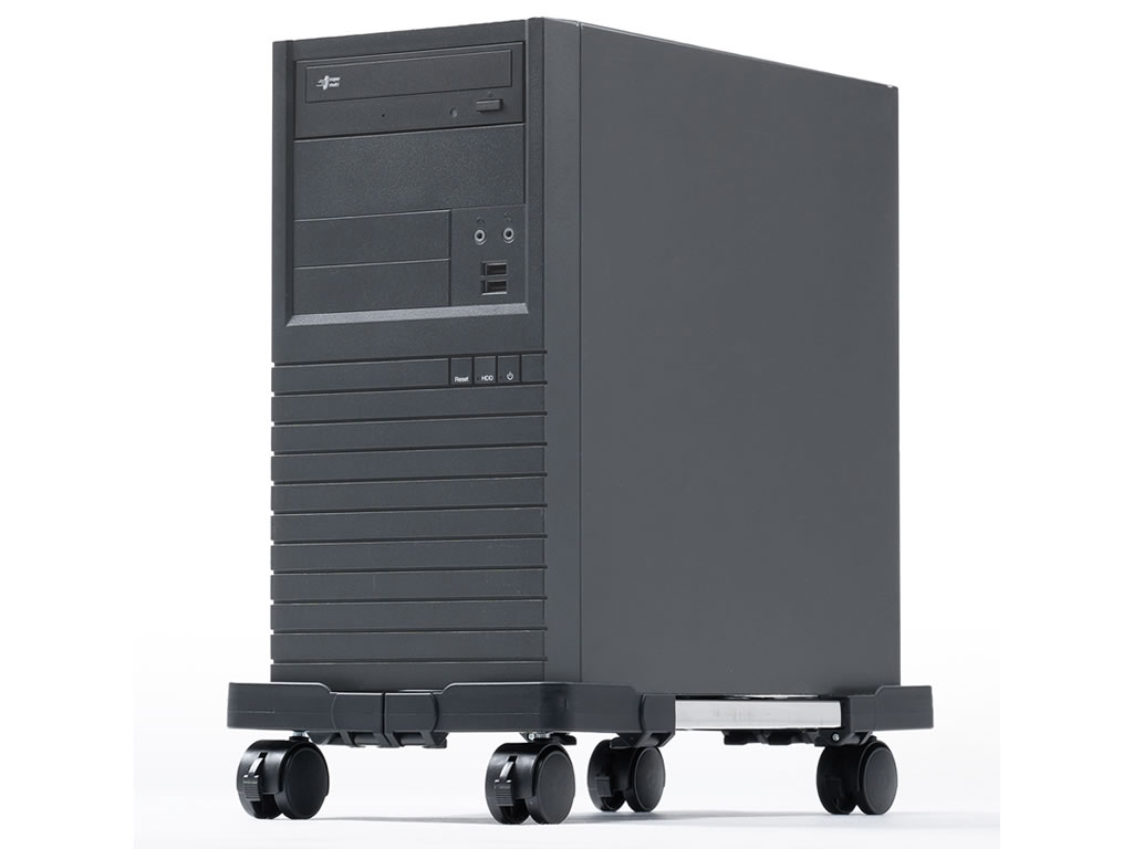 耐荷重50kgのキャスター付きCPUスタンド。ゲーミングPCやプリンタ等に対応 - エルミタージュ秋葉原