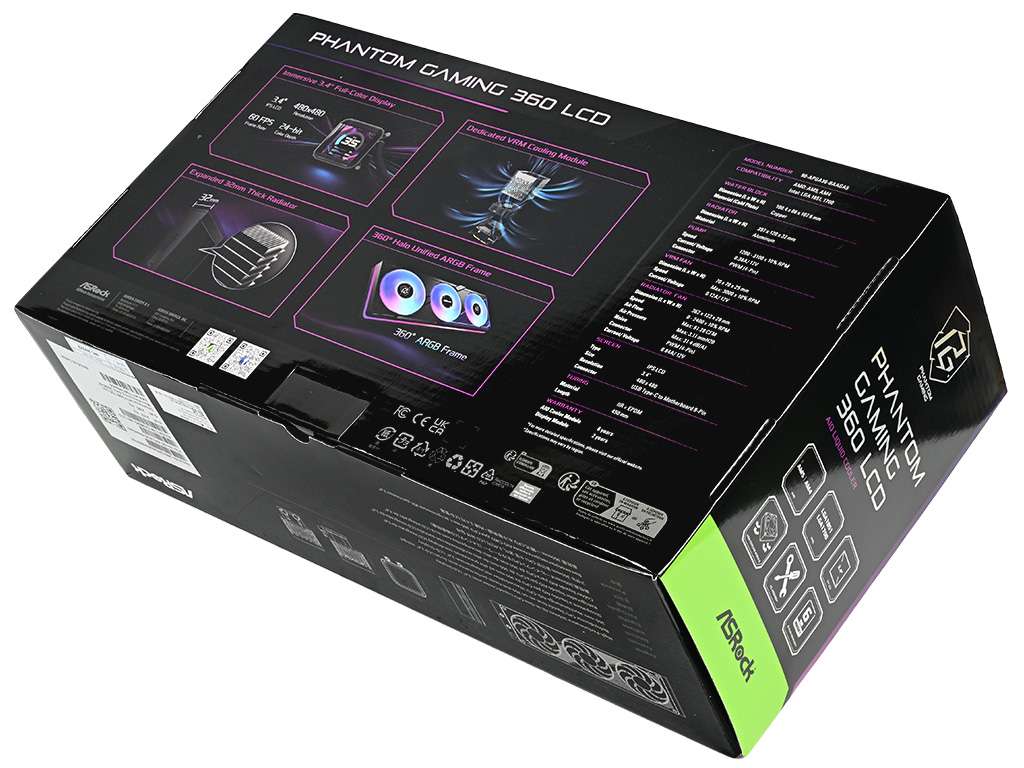ASRock初のAIO水冷が登場。300W級CPUも冷却する「Phantom Gaming 360 LCD」検証 - エルミタージュ秋葉原